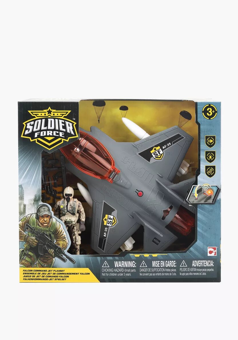 SOLDIER FORCE FALCON COMMAND JET PLAYSET | Shine Beacon