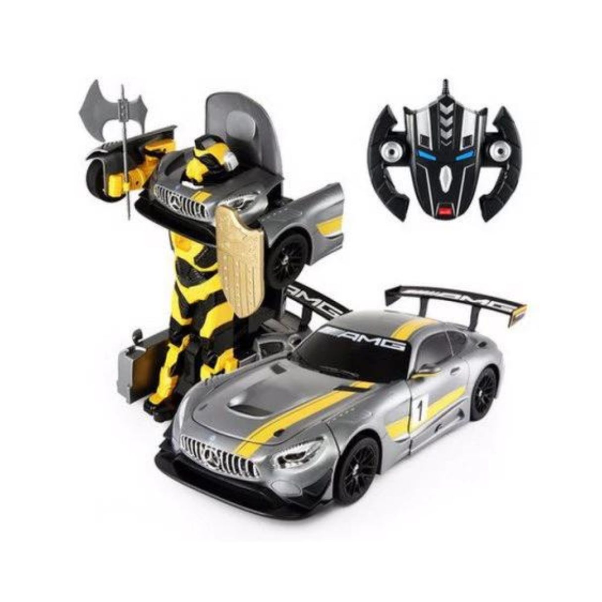 Rastar - RC Mercedes Transformable 1:14 Silver– Shine Beacon