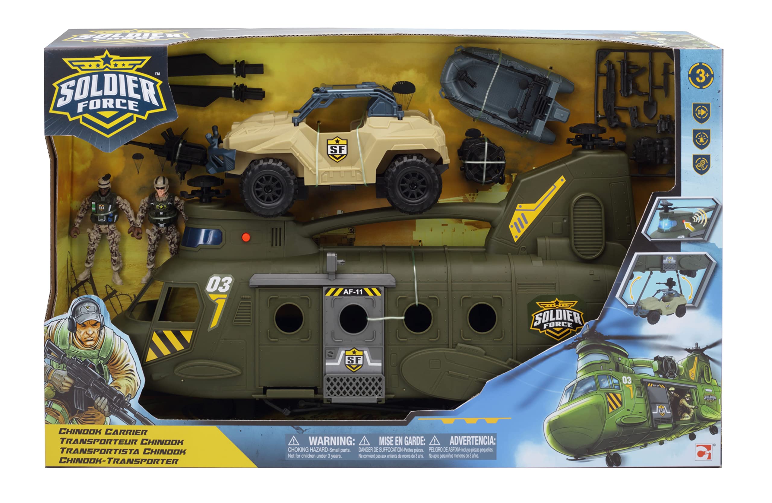 SOLDIER FORCE CHINOOK CARRIER PLAYSET | Shine Beacon