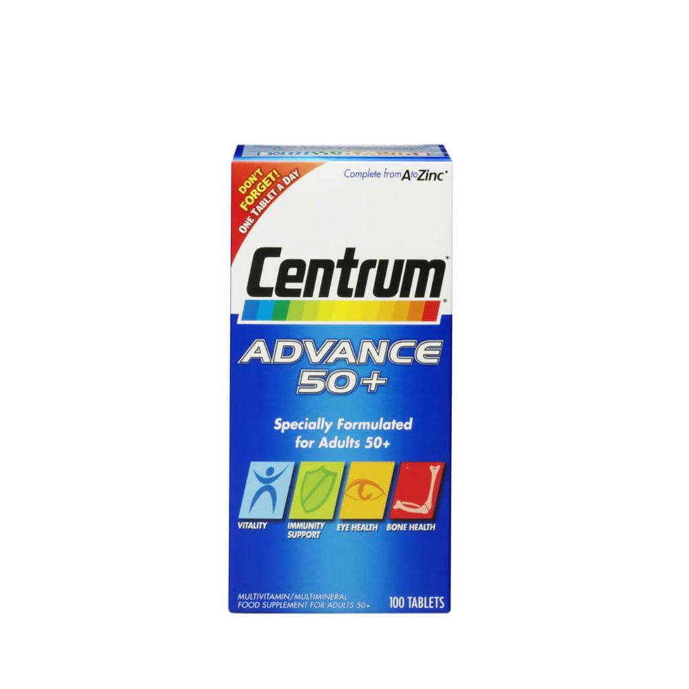 Centrum Advance 50 Plus Multivitamin Tablets - (100 Tablets)– Shine Beacon